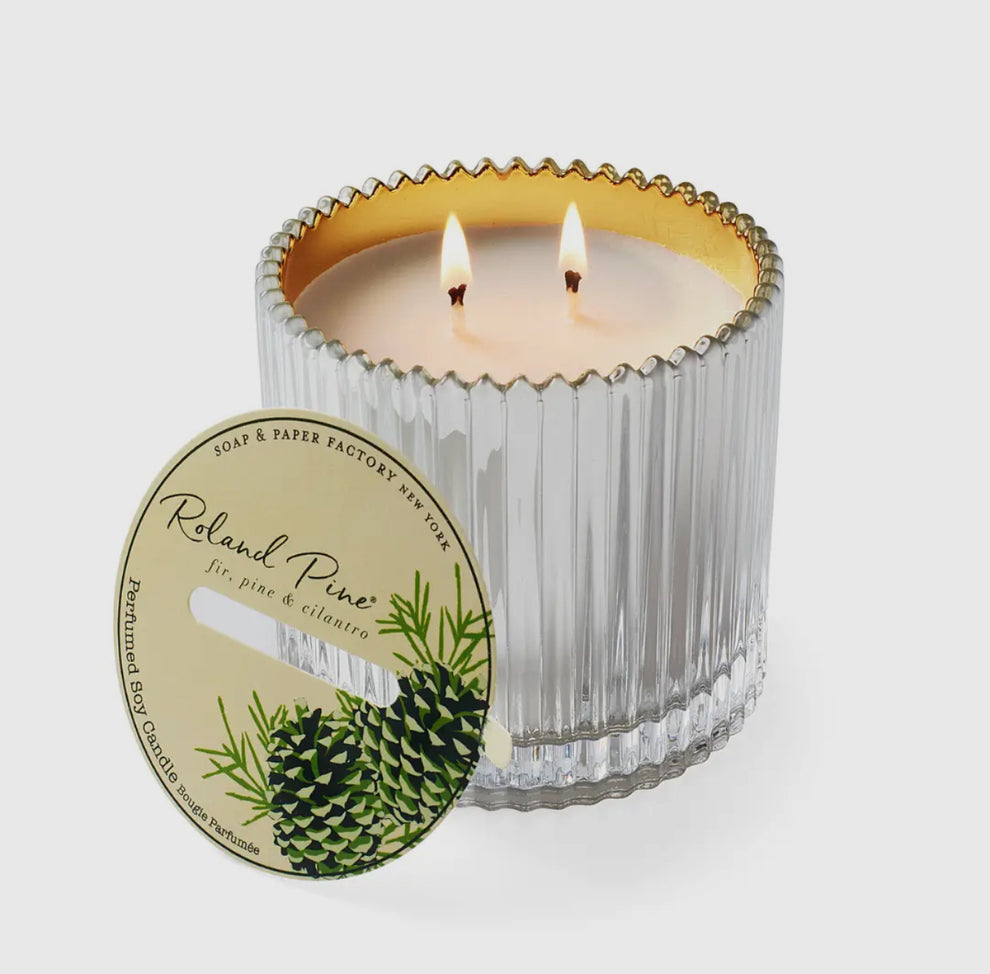 Roland Pine 14 oz Silver & Gold Two-Wick – Tyler + Tate